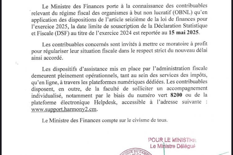 Accueil | Direction Générale des Impôts (DGI)